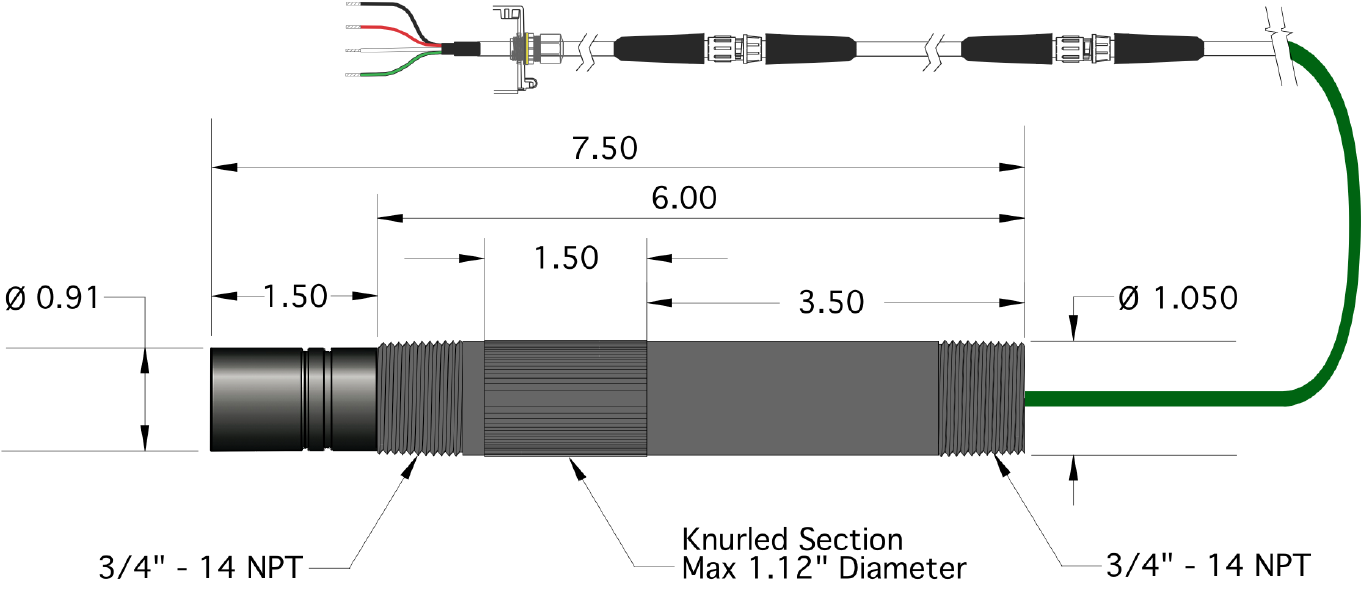 Smart Digital HiQDT MODBUS RTU Dissolved Oxygen (DO) Sensors